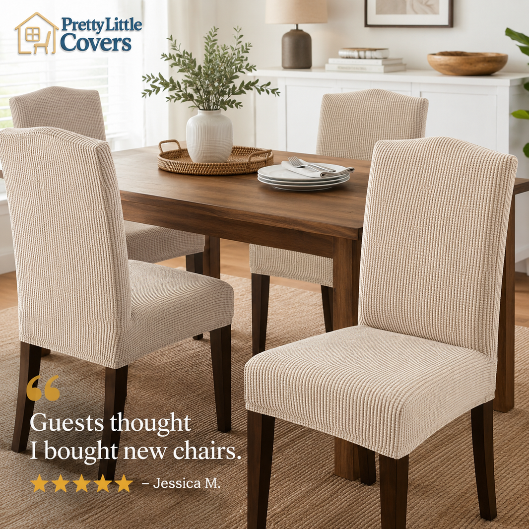 Pretty Little Covers® – #1 Dining Chair & Home Covers